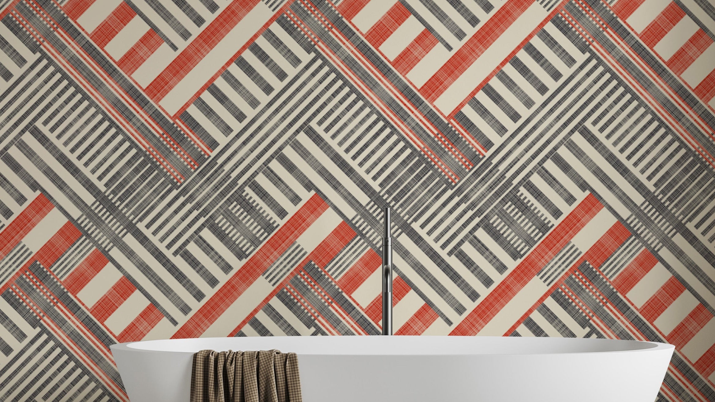 Gorgeous Striped Geometric Wallpaper – Giffywalls